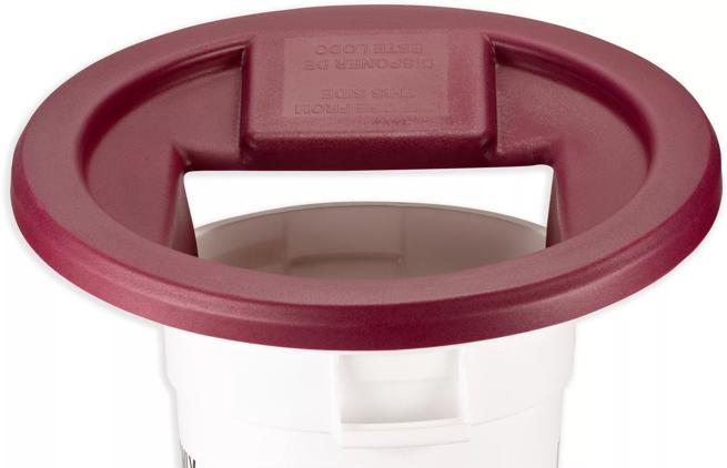 KatchAll Magnetic Flatware Retriever Trash Can Lid | CFS Brands