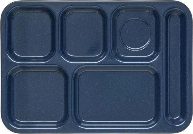blue school tray