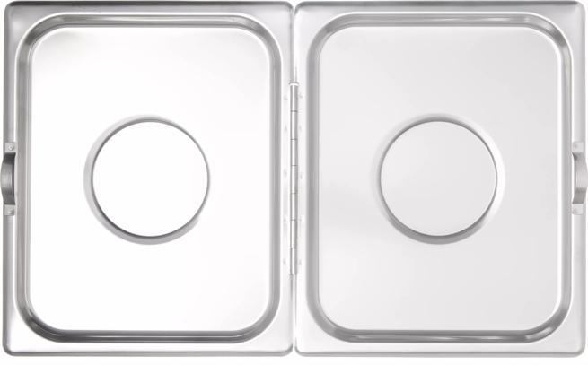 Commercial Food Cover HUBERT Full Size Stainless Steel Hinged Dome ...