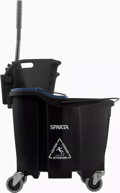 black mop bucket